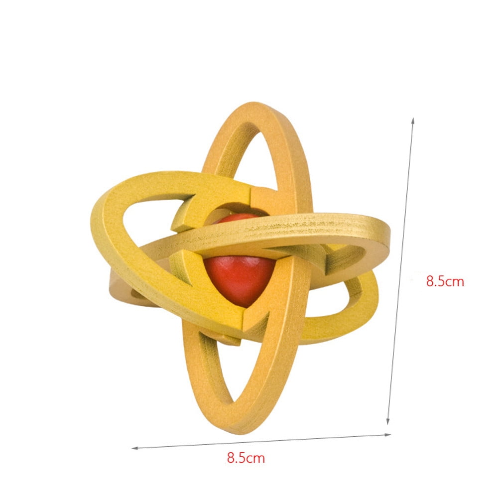 LARUYEKO Wooden Planet Toy Game IQ Brain Teaser Adults Educational ...