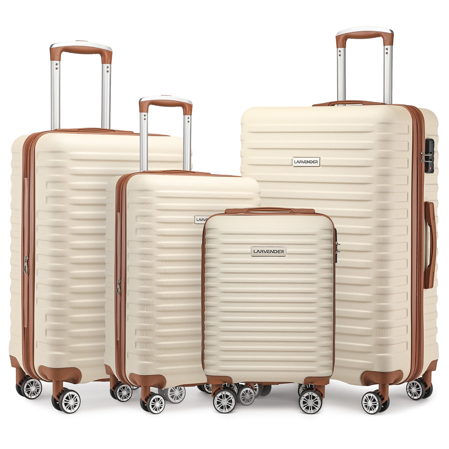 LARVENDER Luggage Sets 4 Piece, Expandable(Only 24