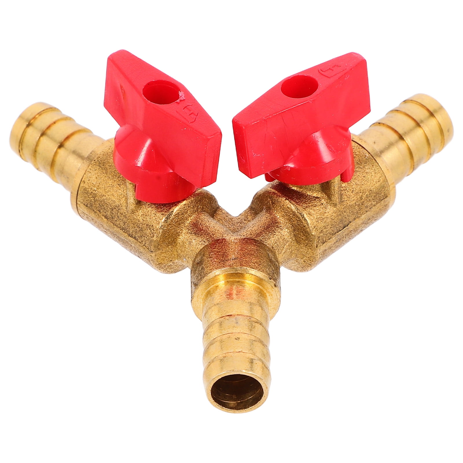 LARVPA Copper Y 3-Way Gas Valve M10 Hose Barb Adapter For Efficient ...