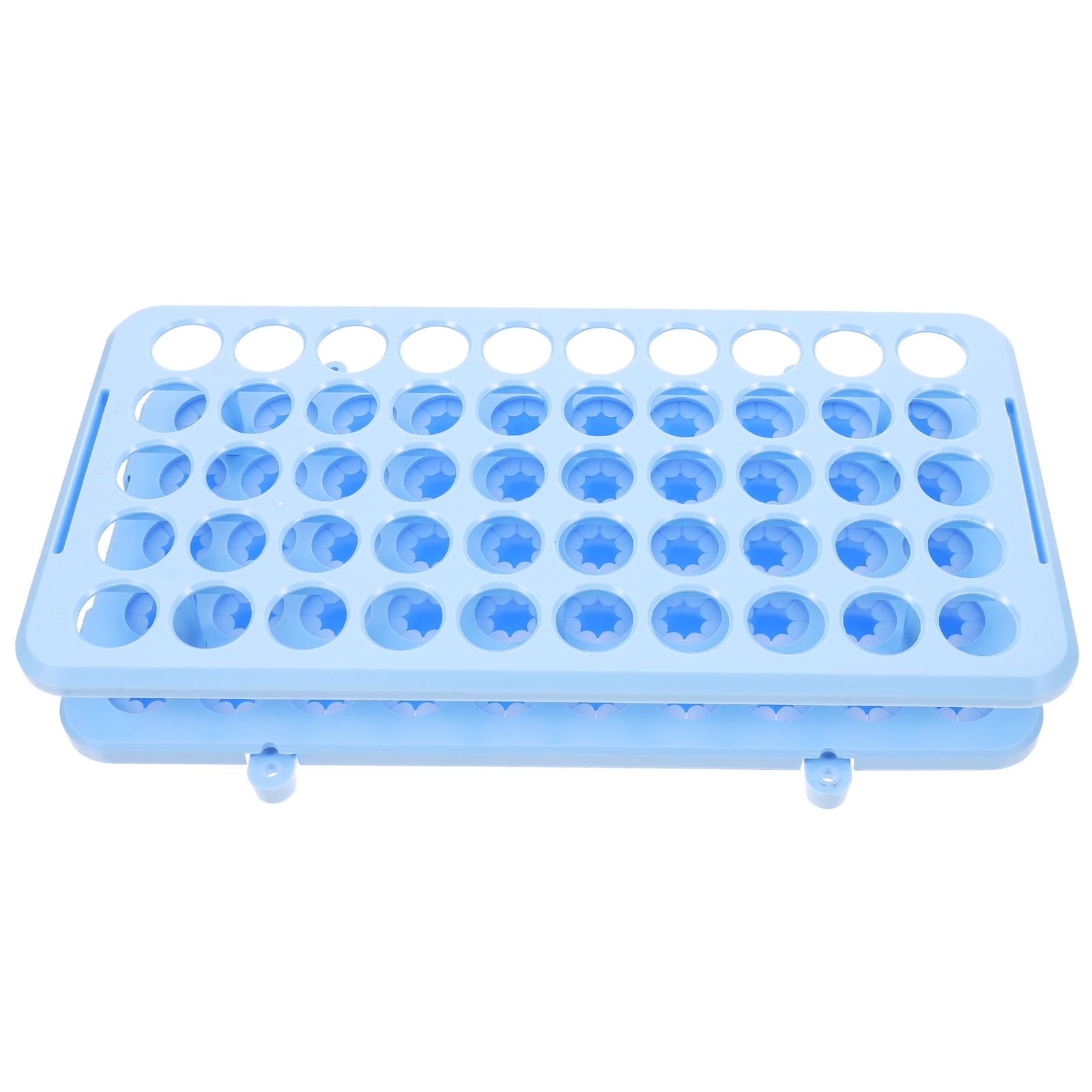 LARVPA Plastic Test Tube Rack 50 Holes Lab Test Tube Rack Detachable ...