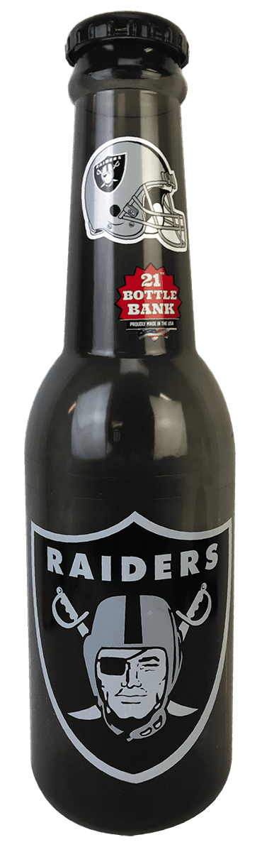 LAS VEGAS RAIDERS 21 Bottle Bank - Official NFL Merchandise - Walmart.com