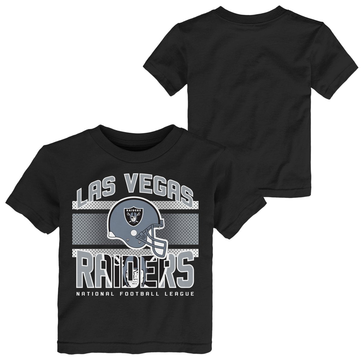 LAS VEGAS RAIDERS Infant Primry Color Cotton Short Sleeve Tee Helmet ...