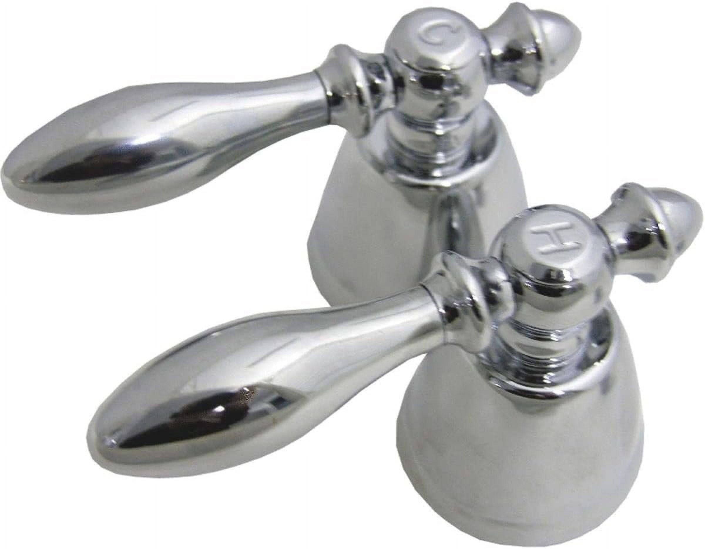 LASCO 01-7091 Old Style Chrome Plated Lever Hot and Cold Handles for ...