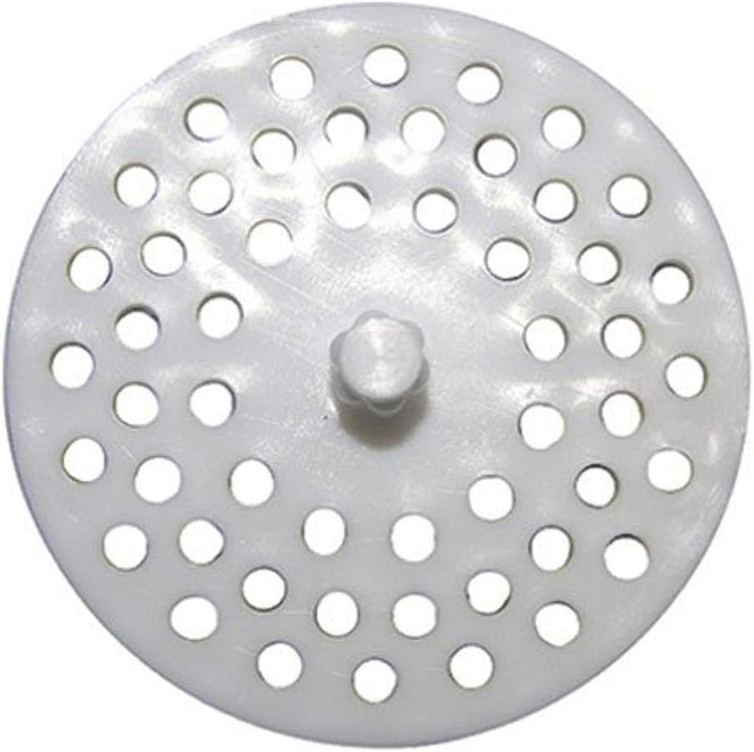 Lasco White Plastic Sink Strainer, Fits Most Disposal Sinks, Durable ...