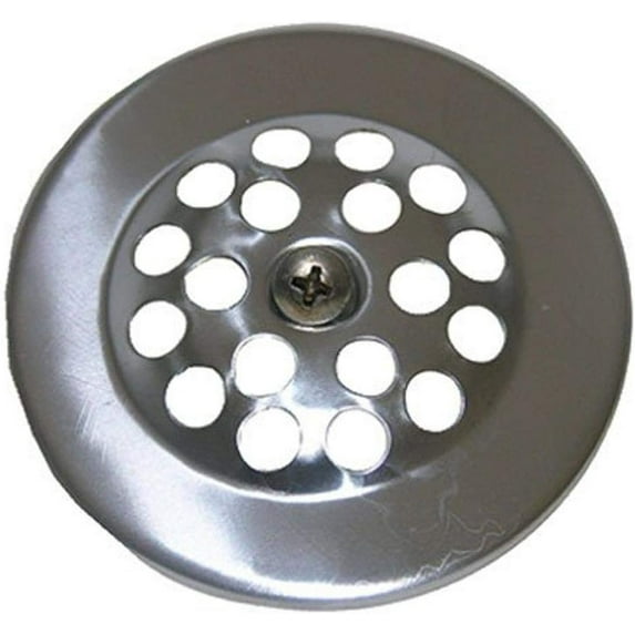 LASCO 03-1361 Bathtub Shoe Drain Cover with Screw, Chrome Plated ...
