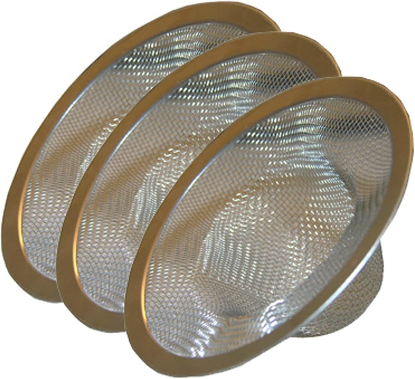 LASCO 03-1388 Stainless Steel Mesh Cup Shaped Strainers Three Sizes ...