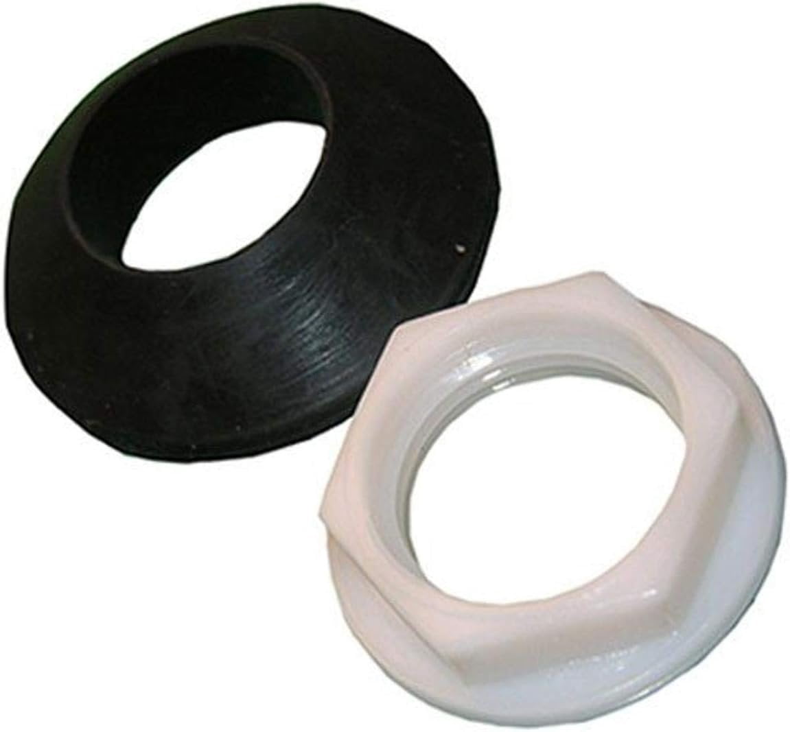 LASCO 03-2007 Plastic Ballcock Shank Jam Nut Kit with Beveled Washer ...