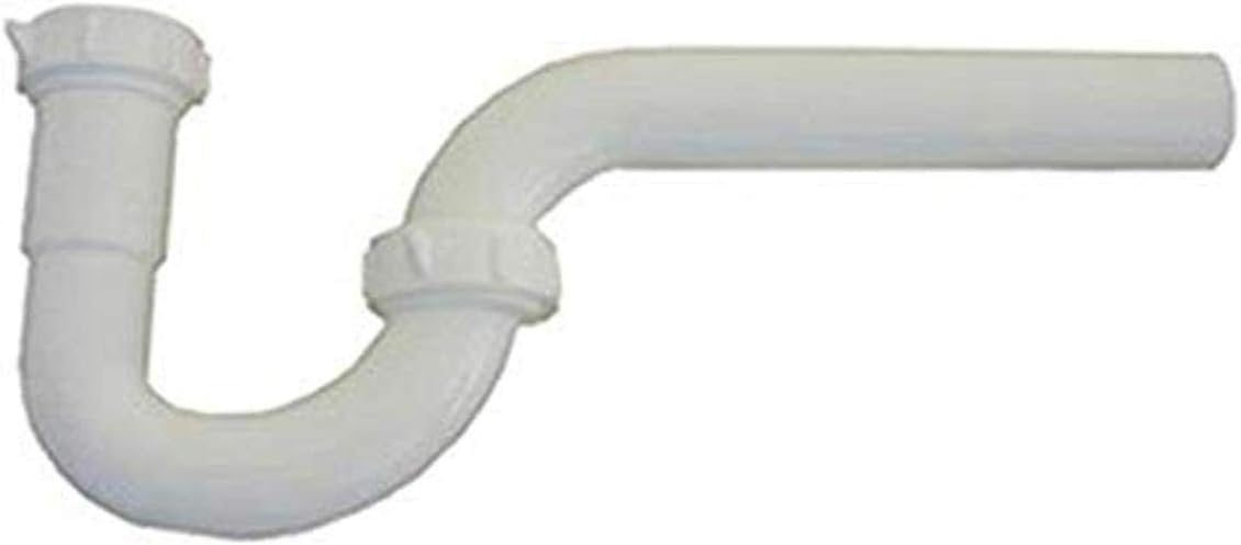 LASCO 03-4211 White Plastic Tubular 1-1/4-Inch P-Trap for Lavatory with ...