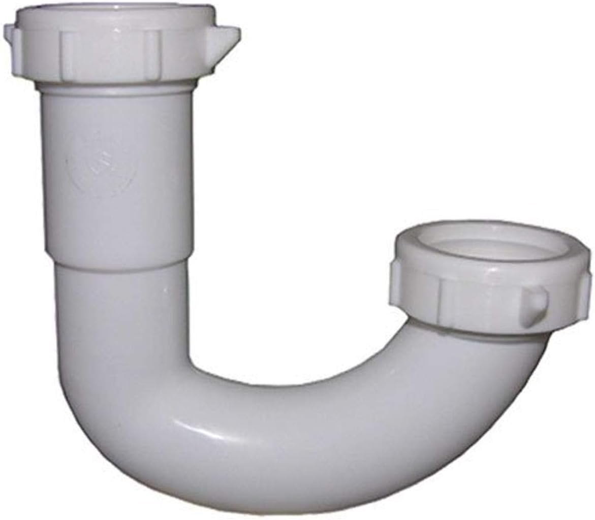 LASCO 03-4223 White Plastic Tubular 1-1/4-Inch J-Bend with Nuts and ...