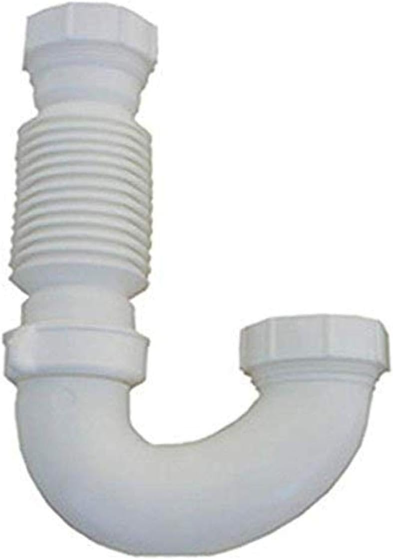 Lasco Fittings J-Bend Expandable - Plastic, White, Nuts and Washers, 1 ...