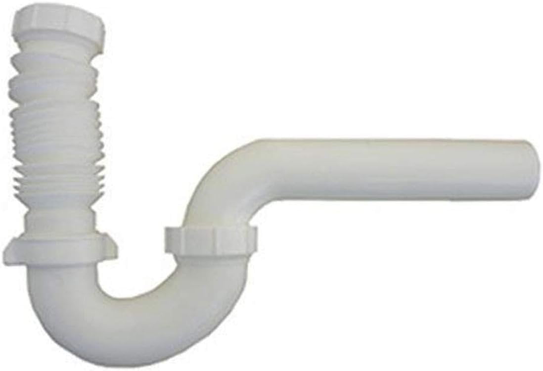 LASCO 03-4235 White Plastic Tubular 1-1/2-Inch Complete P-Trap with ...