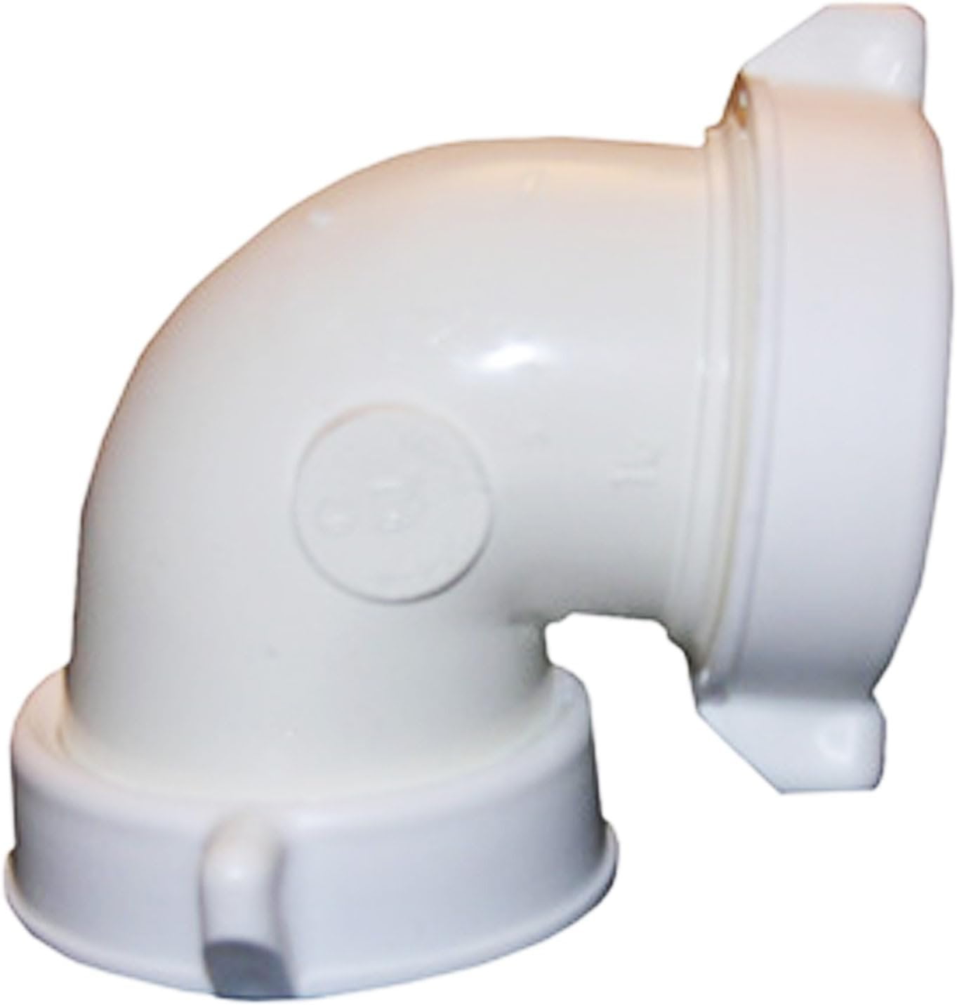 LASCO 03-4261 White Plastic Tubular 1-1/2-Inch Slip Joint 90-Degree ...