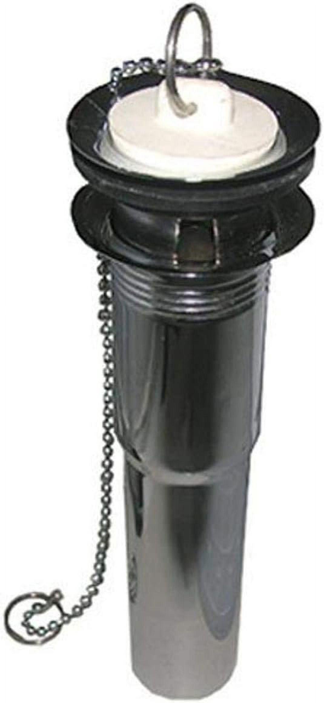 LASCO 03-4501 1-1/4-Inch by 5-Inch Chrome Plated 22 Gauge Two Piece P.O ...