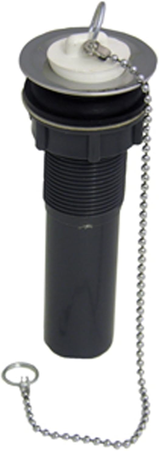 LASCO 03-4581 1-Piece Clean Out Plug with Push Pull Drain in Plastic ...