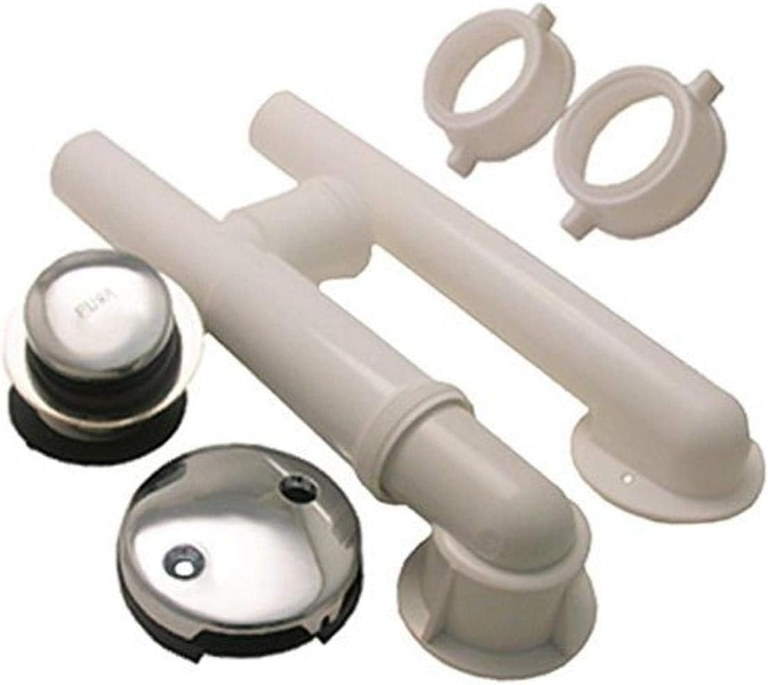LASCO 03-4955 11/2 PVC Tubular Bathtub Waste And Overflow Assembly ...