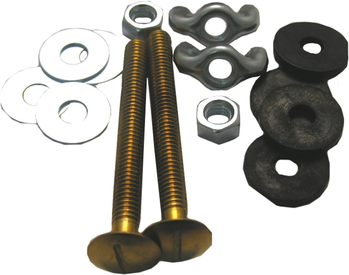 LASCO 04-3671 Toilet Tank to Bowl Solid Brass Bolts 5/16-Inch by 3-Inch ...