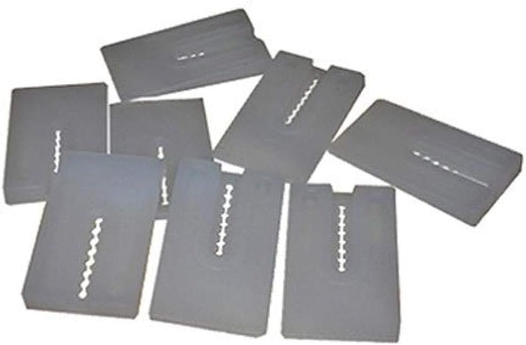 LASCO 04-3949 8-Piece Toilet Leveling Shims with Plastic and Ribbed for ...