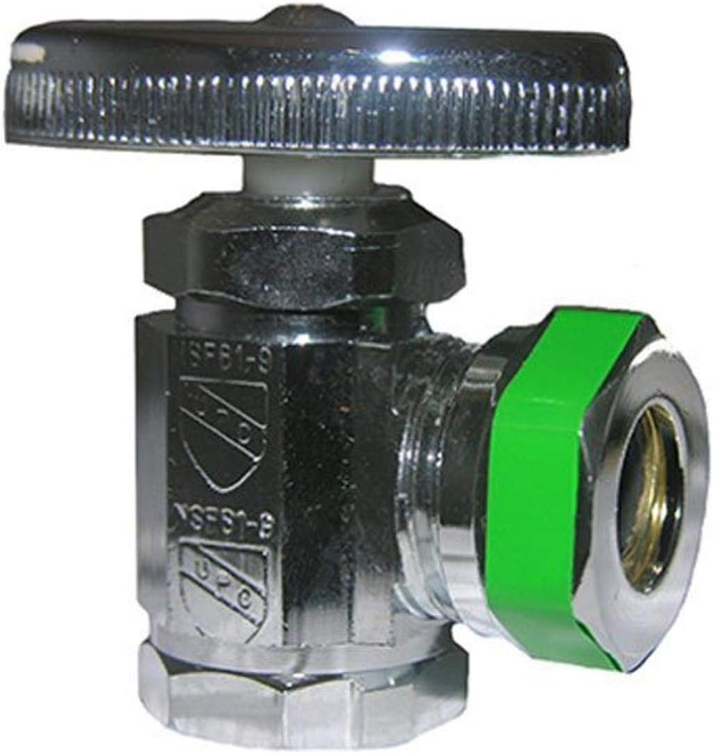 LASCO 06-7025 Angle Stop Valve, Standard Duty, 1/2-Inch Female Iron ...