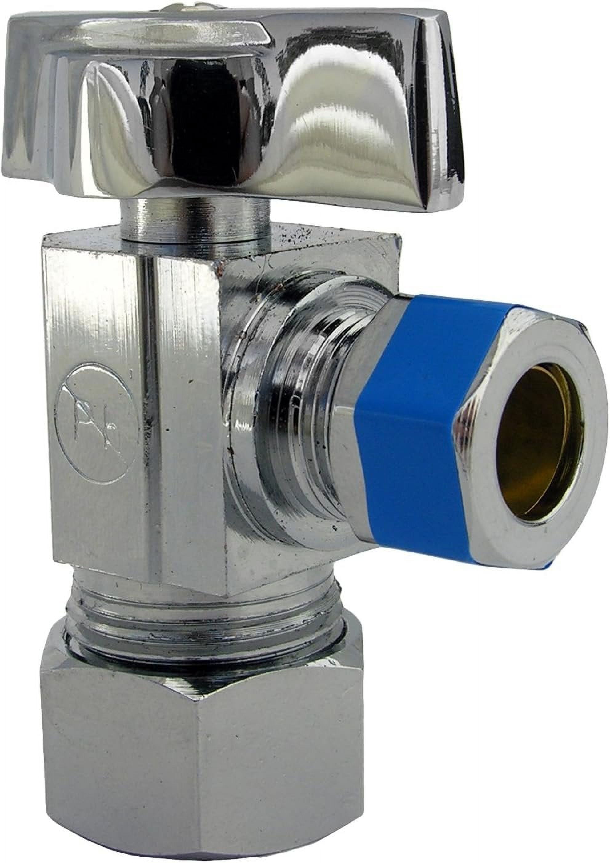 LASCO 06-9209 Angle Stop Quarter Turn Brass Valve, 5/8" OD Coarse ...