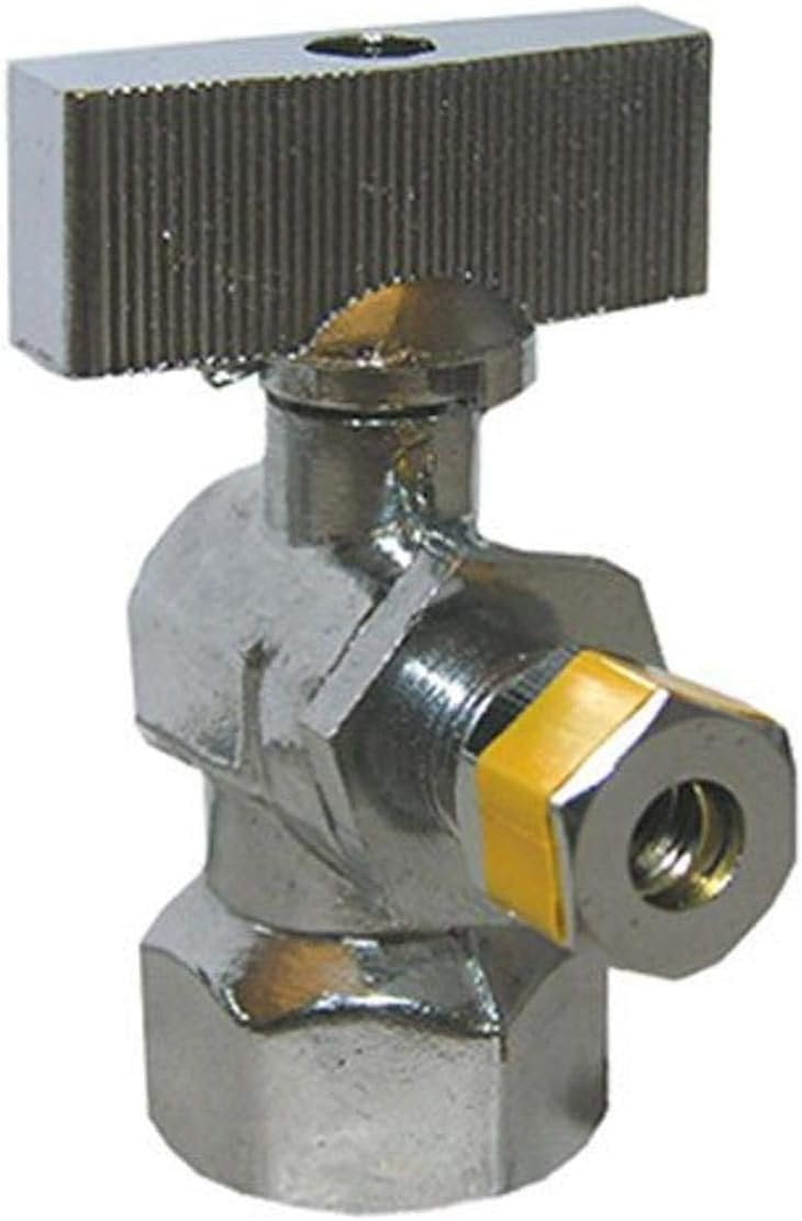 LASCO 06-9265 Angle Stop Quarter Turn Ball Valves, 1/2 Iron Pipe Inlet ...