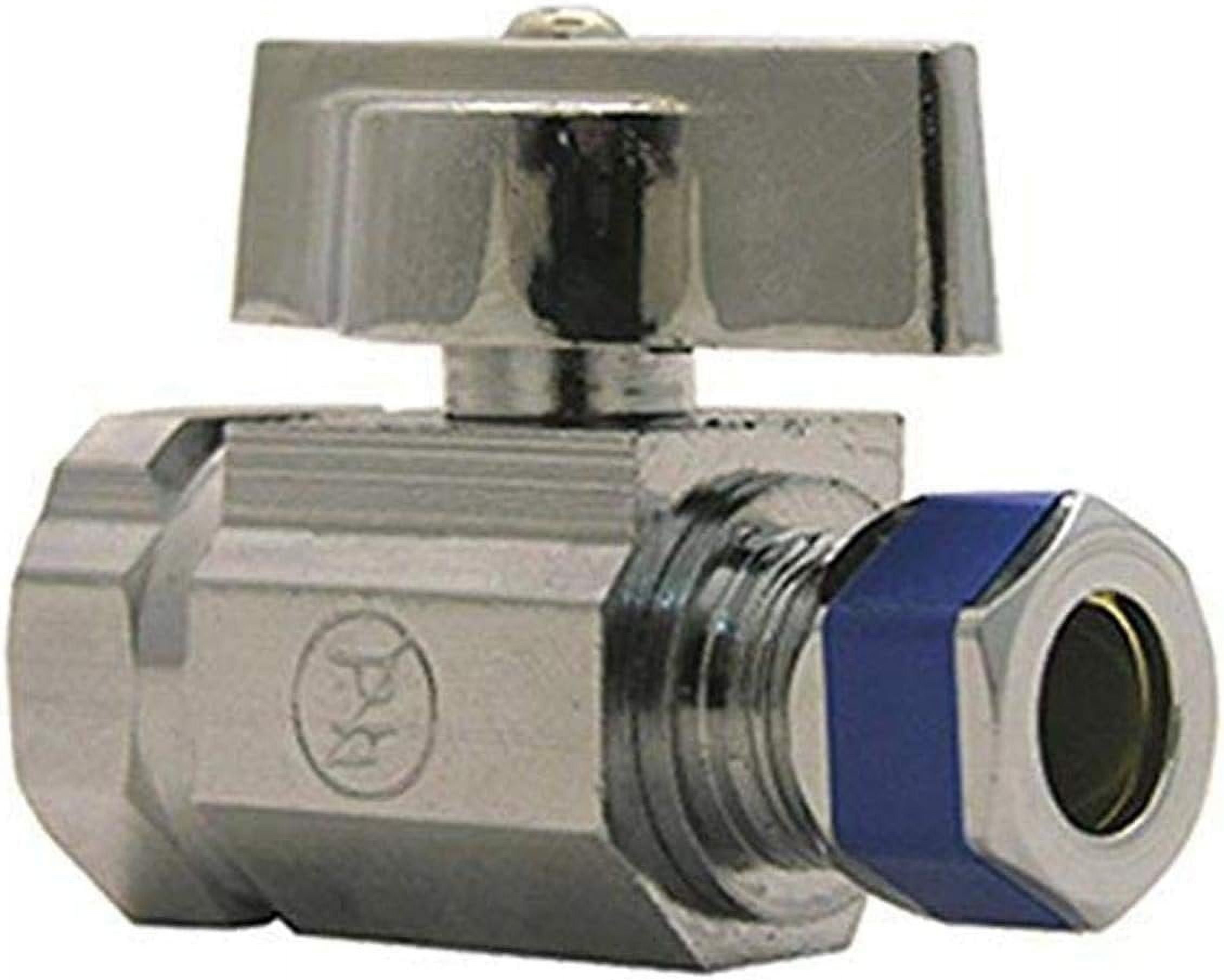 LASCO 06-9273 Straight Stop Quarter Turn Ball Valves, 1/2-Inch Steel ...