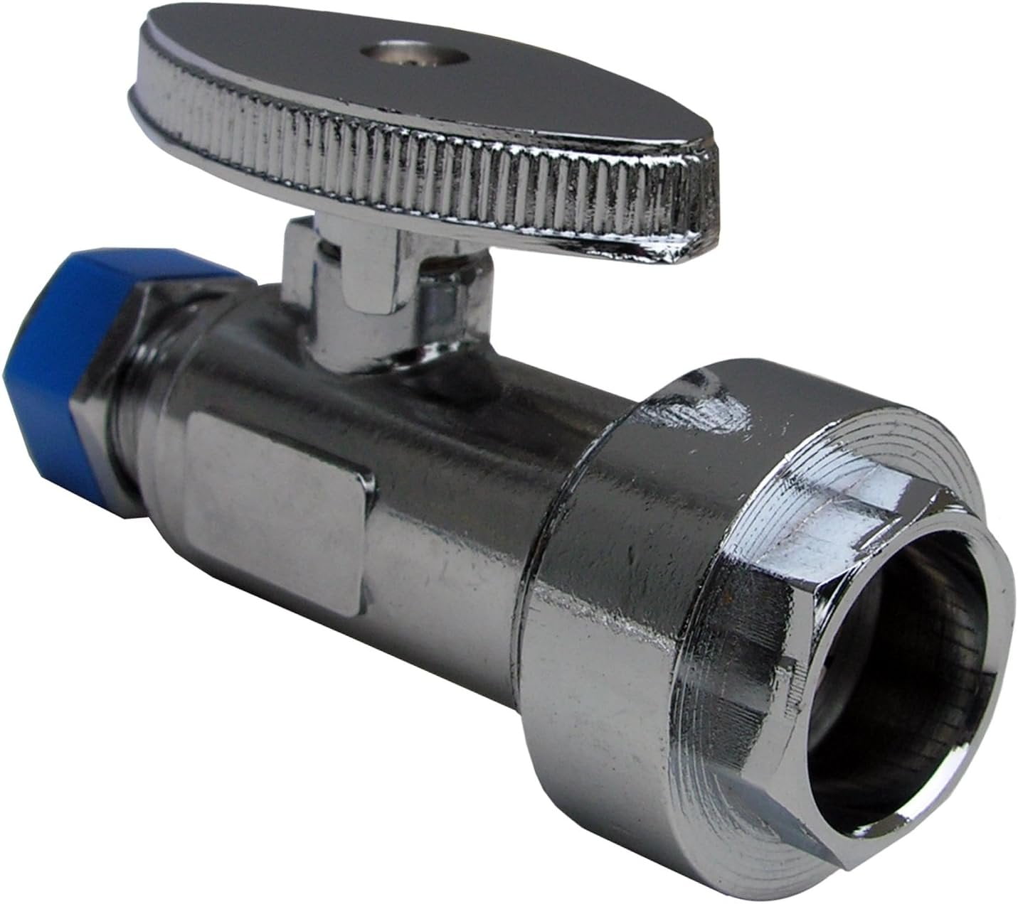 LASCO 06-9295 Straight Stop Brass Valve, 5/8" OD Quick Connect Inlet ...