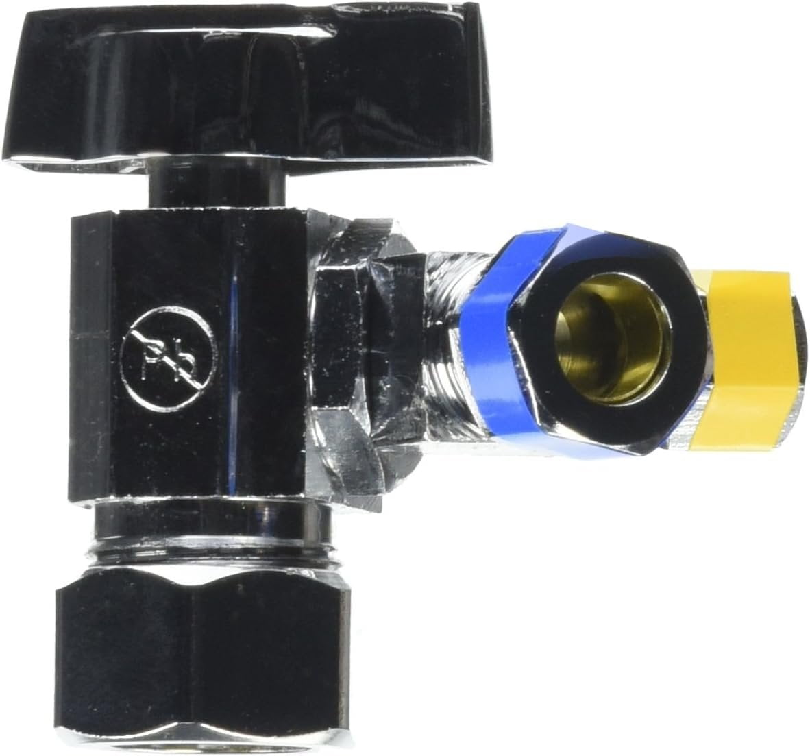 LASCO 06-9353 Quarter Turn 3-Way Valve, 5/8-Inch Compression Inlet X 3/ ...