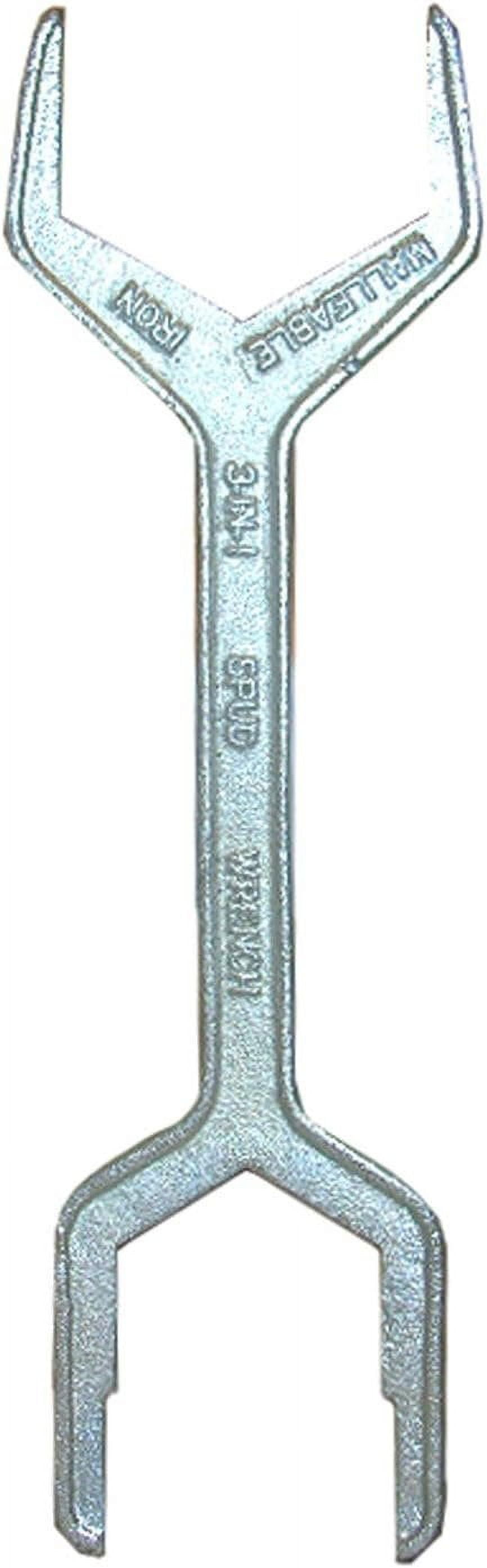 LASCO 13-2059 Metal 4 in 1 Spud Wrench, Removes Jam Nuts From Toilets ...