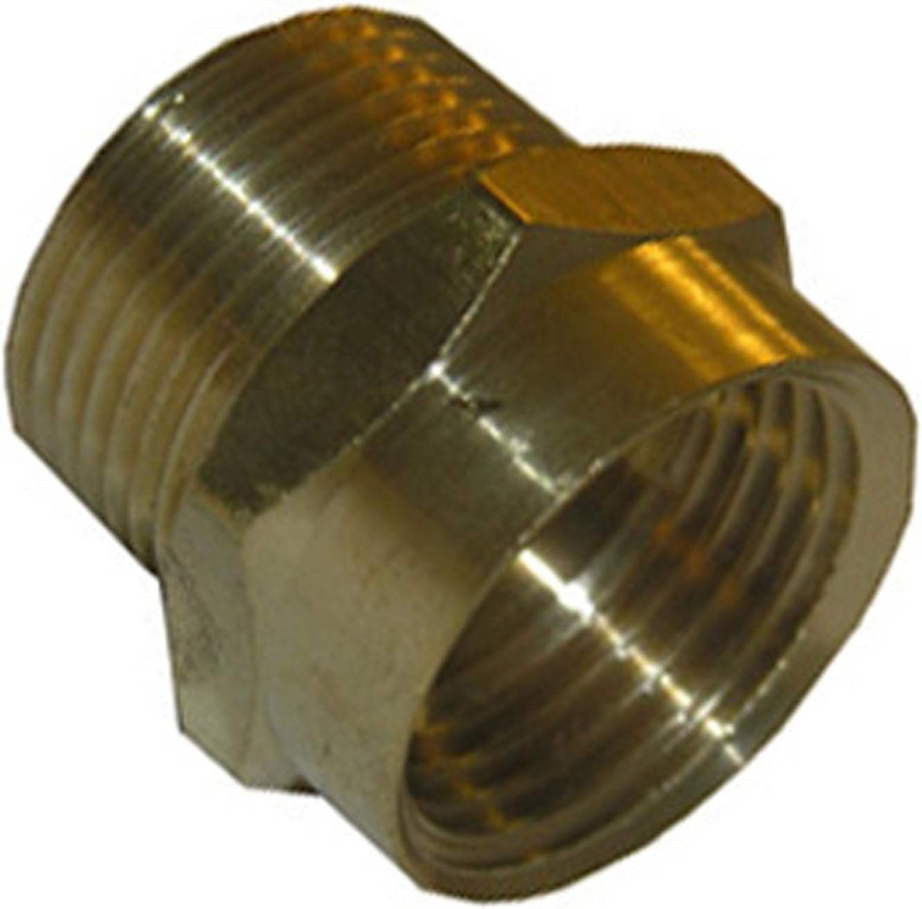 Lasco Fittings Brass Garden Hose to Pipe Thread Adapter - 3/4" Male x 3 ...