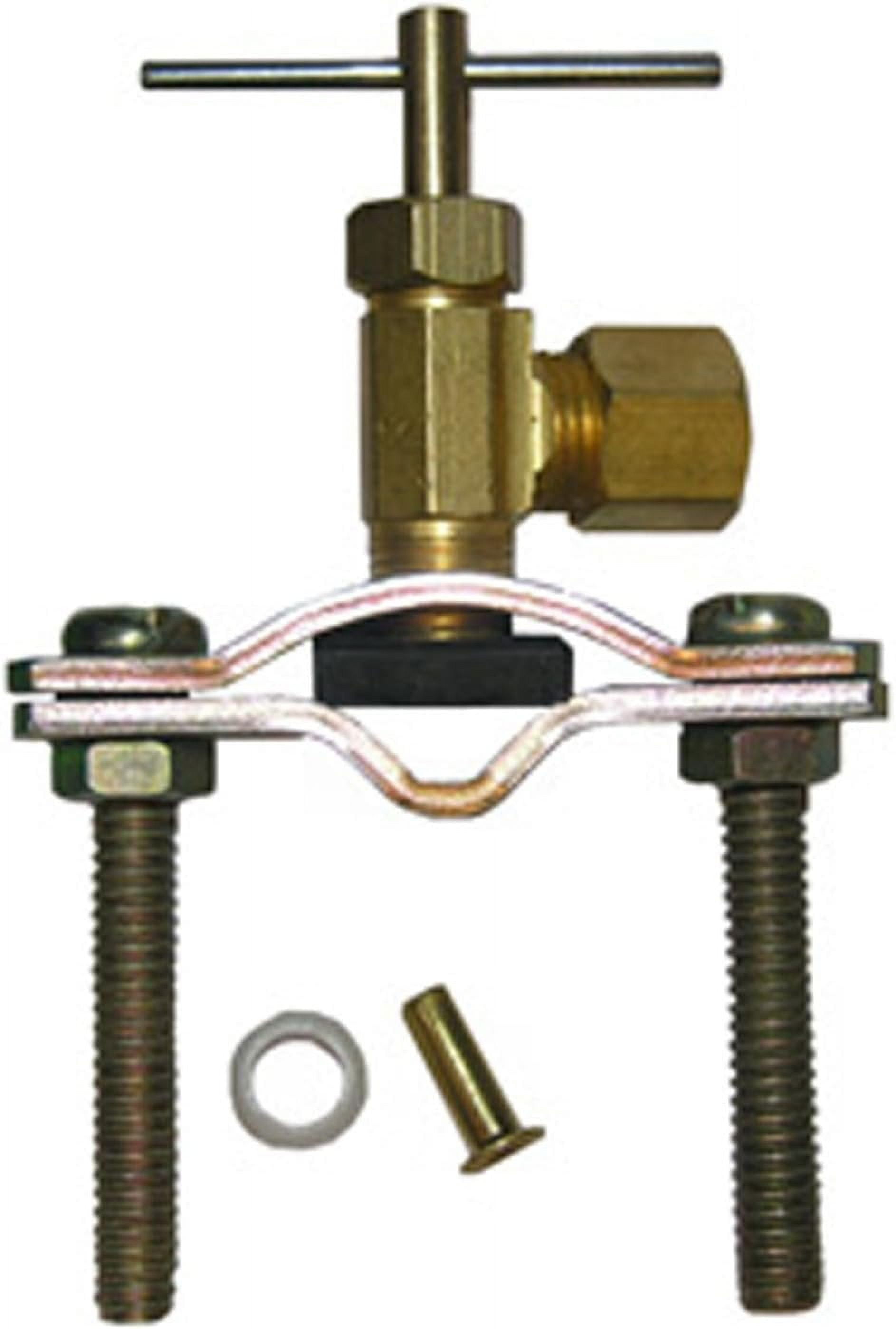 LASCO 17-0601 1/4-Inch Compression Outlet Self Tapping Brass Saddle ...