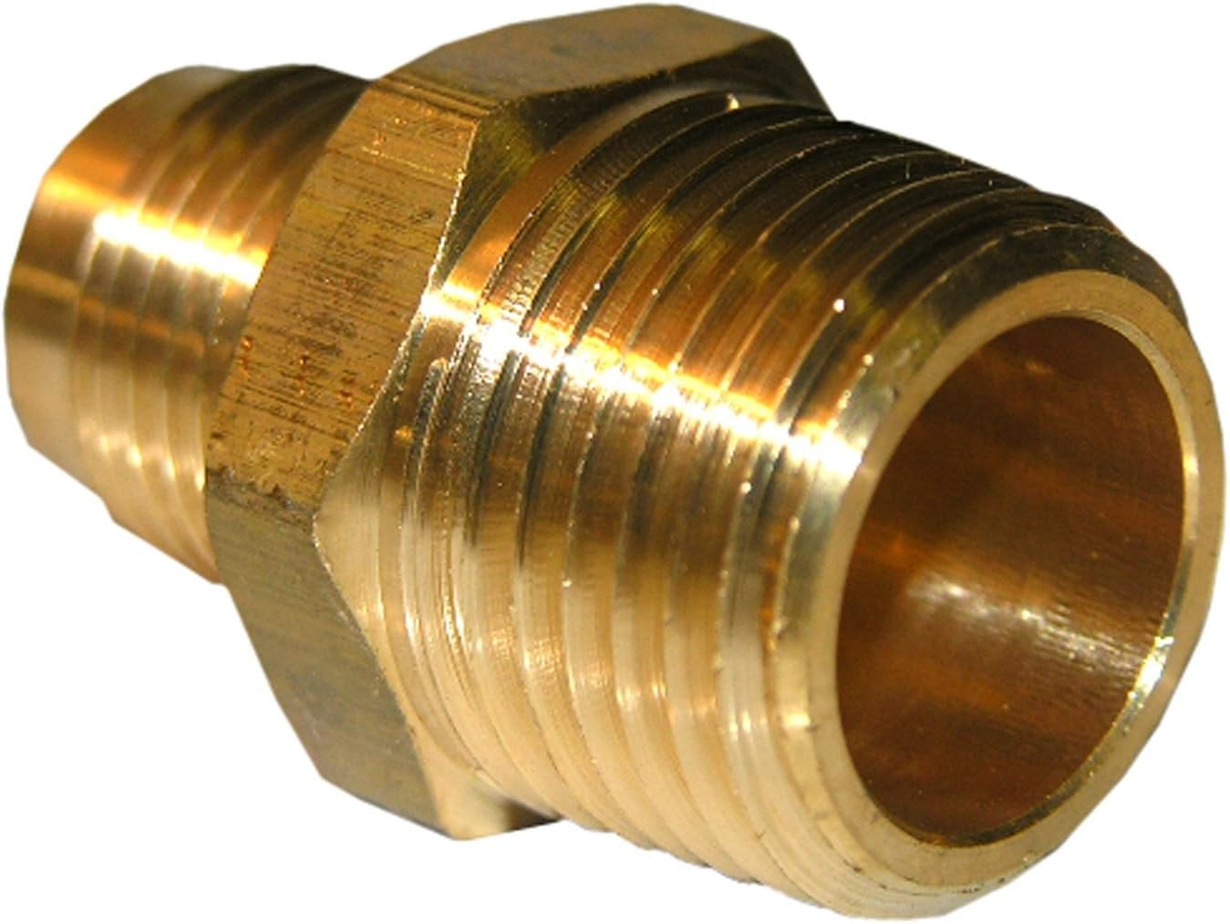 Lasco Fittings Brass Adapter - 3/8 In. Flare x 1/2 In. Male Pipe Thread ...