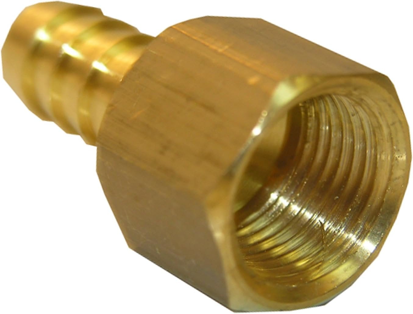 LASCO 17-7635 3/8-Inch Female Pipe Thread by 3/8-Inch Hose Barb Brass ...