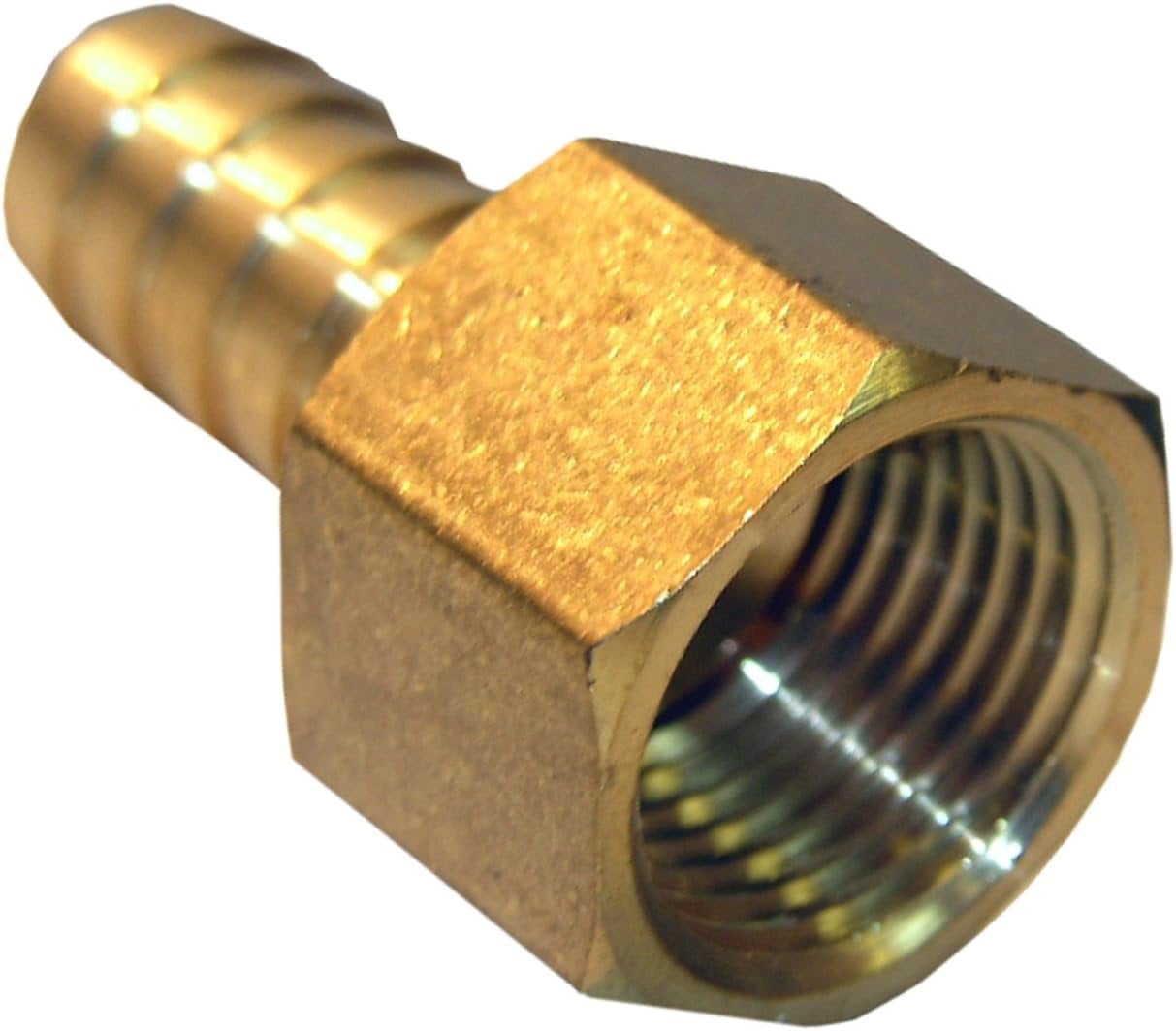 LASCO 17-7651 1/2-Inch Female Pipe Thread by 1/2-Inch Hose Barb Brass ...