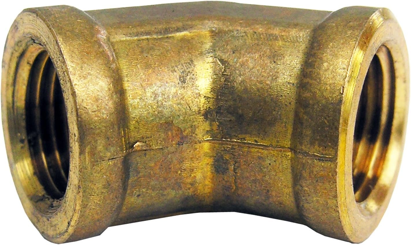 LASCO 17-9043 1/8-Inch Female Pipe Thread Brass 45-Degree Ell/Elbow ...