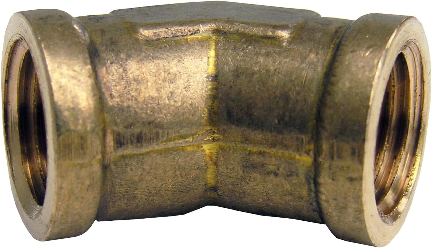 LASCO 17-9045 1/4-Inch Female Pipe Thread Brass 45-Degree Ell/Elbow ...