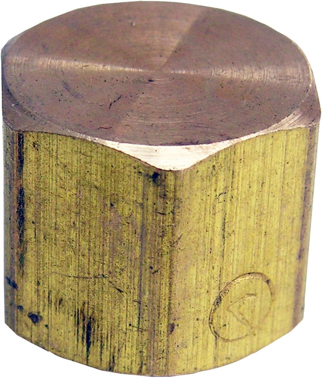 LASCO 17-9145 1/4-Inch Female Pipe Thread Brass Cap - Walmart.com