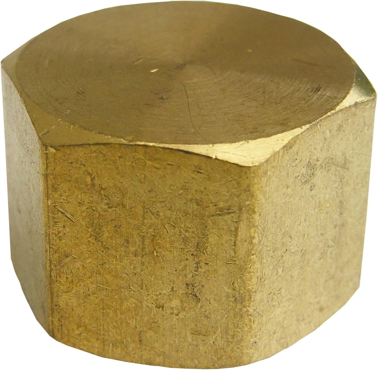 LASCO 17-9149 1/2-Inch Female Pipe Thread Brass Cap - Walmart.com