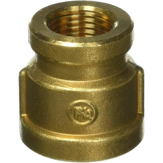 Lasco Fittings Female Pipe Thread Brass Bell Reducer - 3/4" x 1/2" Gold ...