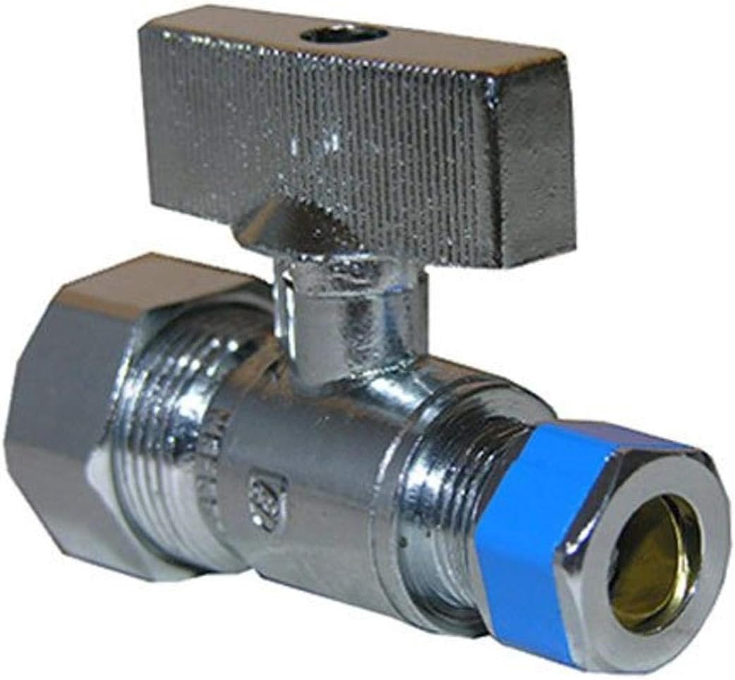 LASCO 2696009 06-9281 Straight Stop Quarter Turn Ball Valves, 5/8-Inch ...