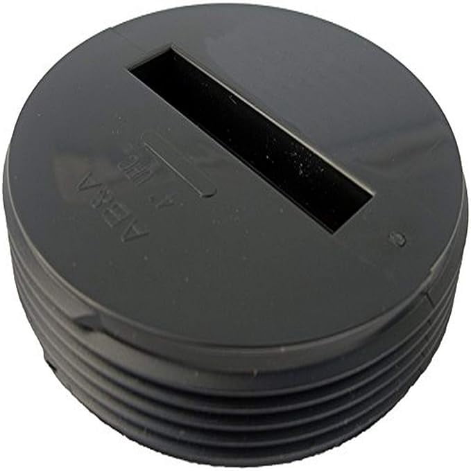 LASCO 33-3298 Countersunk Slotted ABS Black Plastic Cleanout Plug, 4-Inch - Walmart.com
