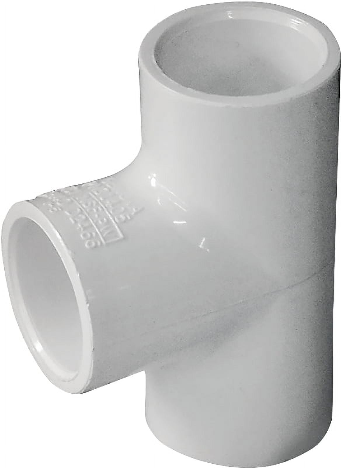 LASCO 401005BC Pipe Tee, 1/2 in, Slip, PVC, White, SCH 40 Schedule - Walmart.com