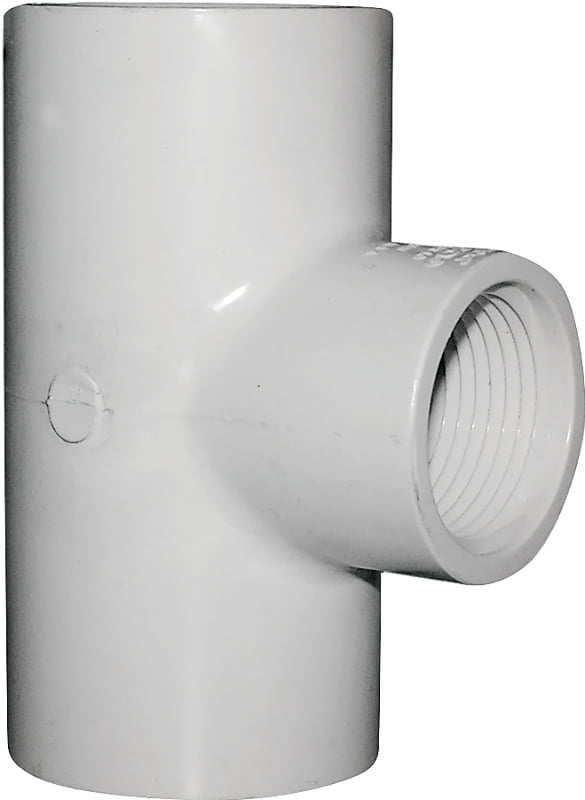 LASCO 402168BC Reducing Pipe Tee, 1-1/4 x 1 in, Slip x FIP, PVC, SCH 40 Schedule - Walmart.com