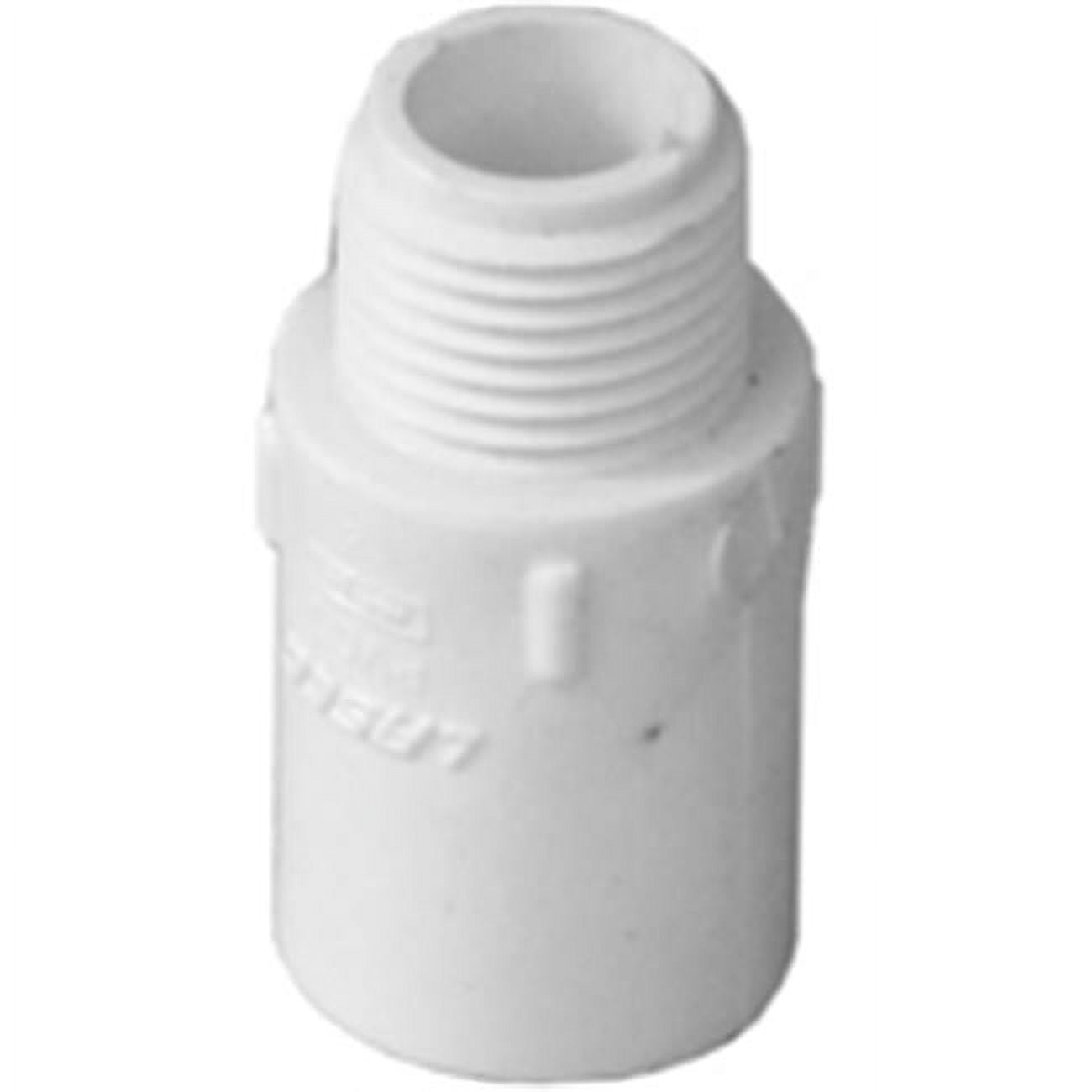 LASCO 434005BC Riser Extender, 1/2 in, FIP x MIP, PVC, SCH 40 Schedule ...
