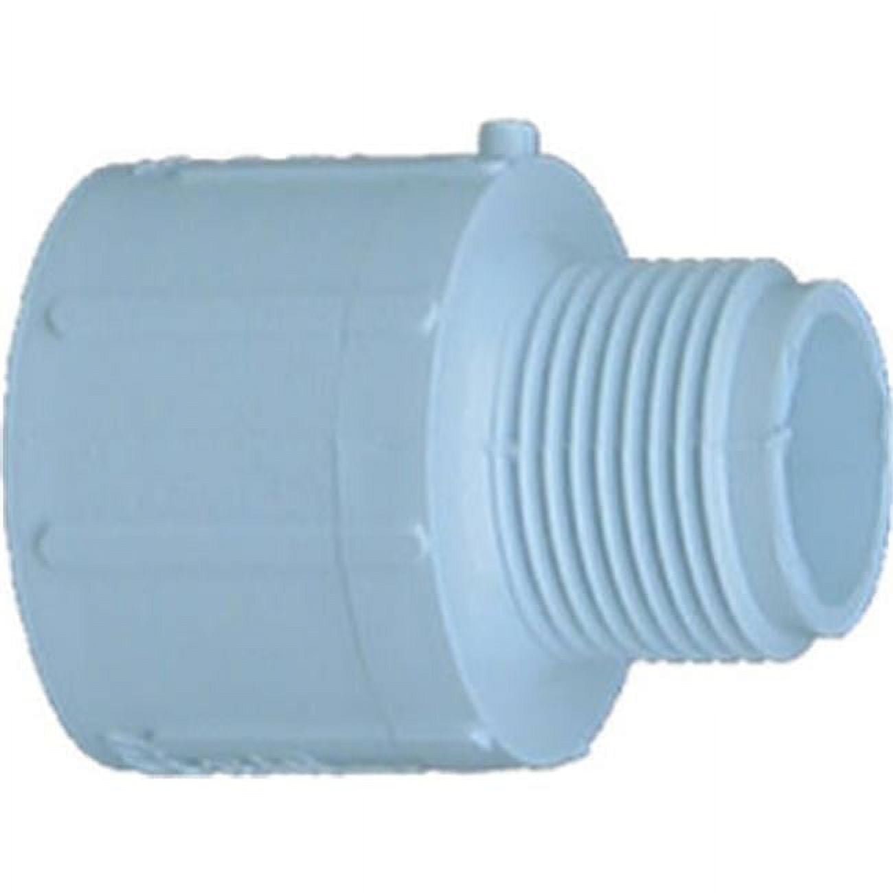 LASCO 436074BC Reducing Pipe Adapter, 1/2 x 3/4 in, MPT x Slip, PVC ...