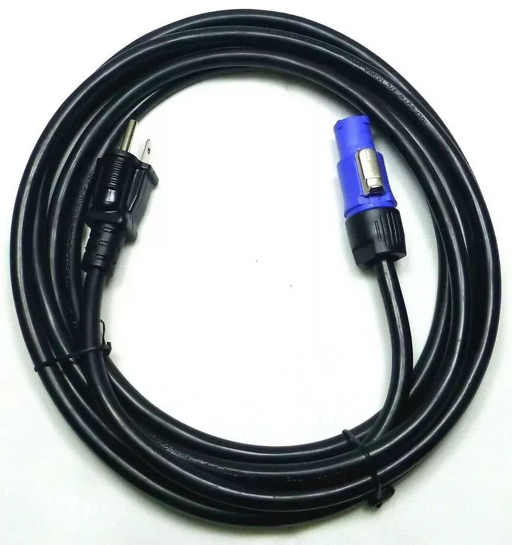 LASE 12 Ft (1.8M) PowerCon NEUTRIK REAN to 3 Pin AC Edison Plug 14AWG ...