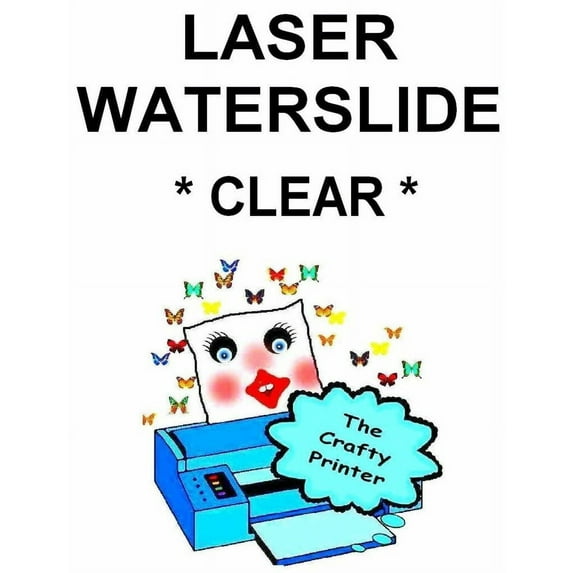 LASER Printer Water Slide Decal Paper - 100 Sheets - CLEAR - FREE ...