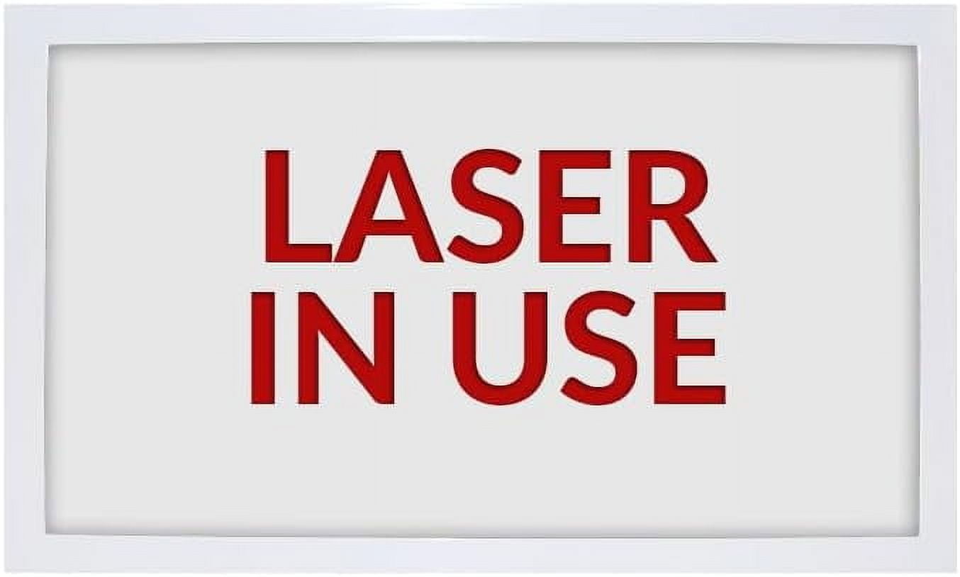 LASER IN USE Led Laser Warning Sign for Laser Safety - Wall Mount Sign ...