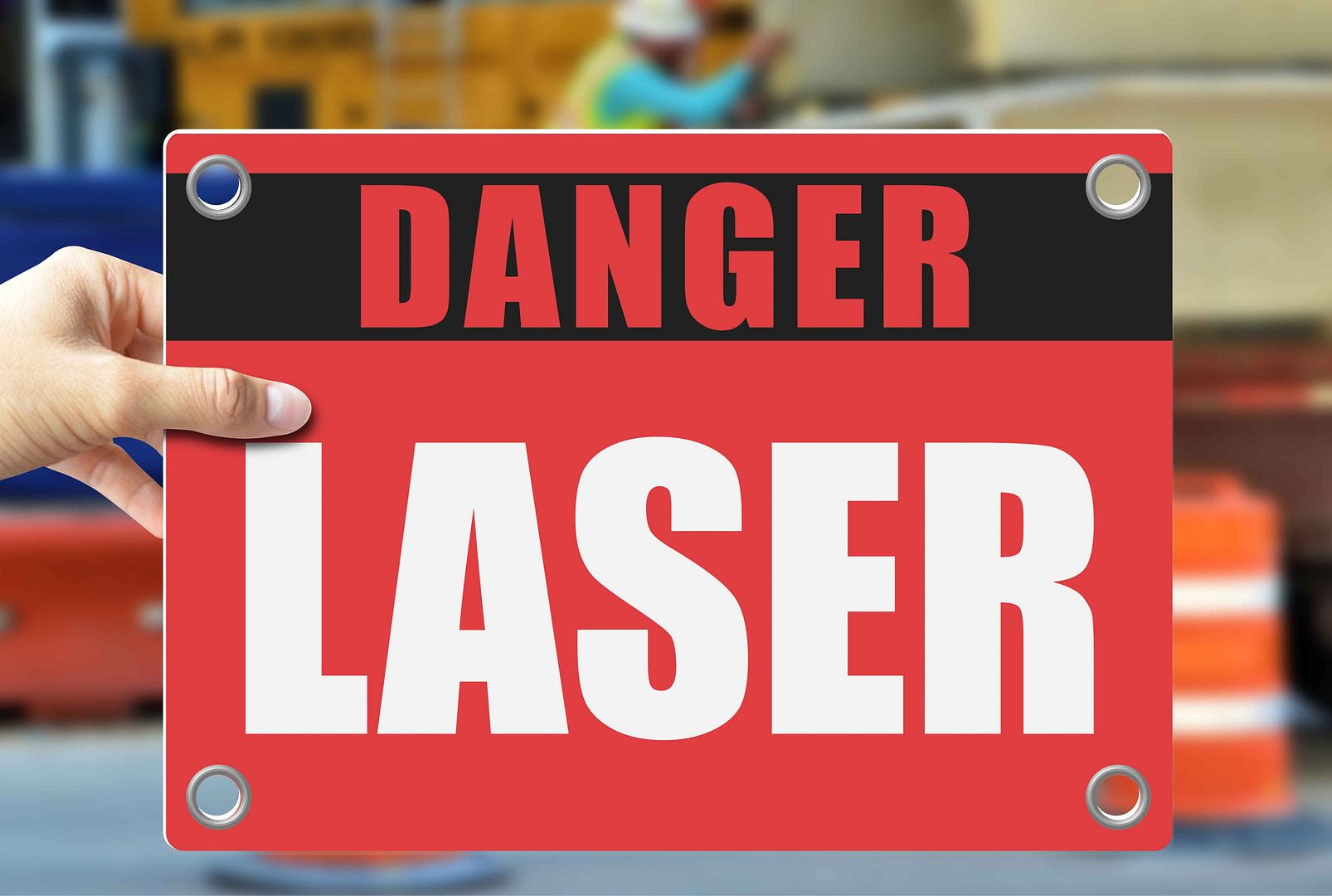 LASER | Warning Notice Caution Danger 3mm PVC Sign - Walmart.com