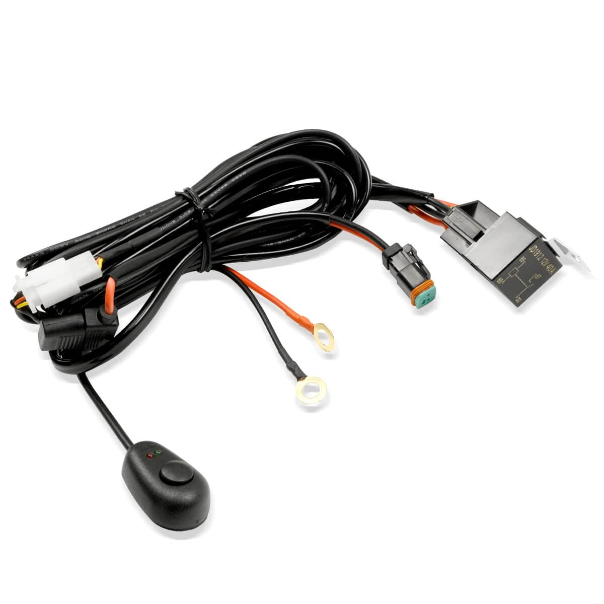 LASFIT 10ft Wiring Harness SSF20 Kit Led Light Bar 12AWG Heavy Duty 12V ...