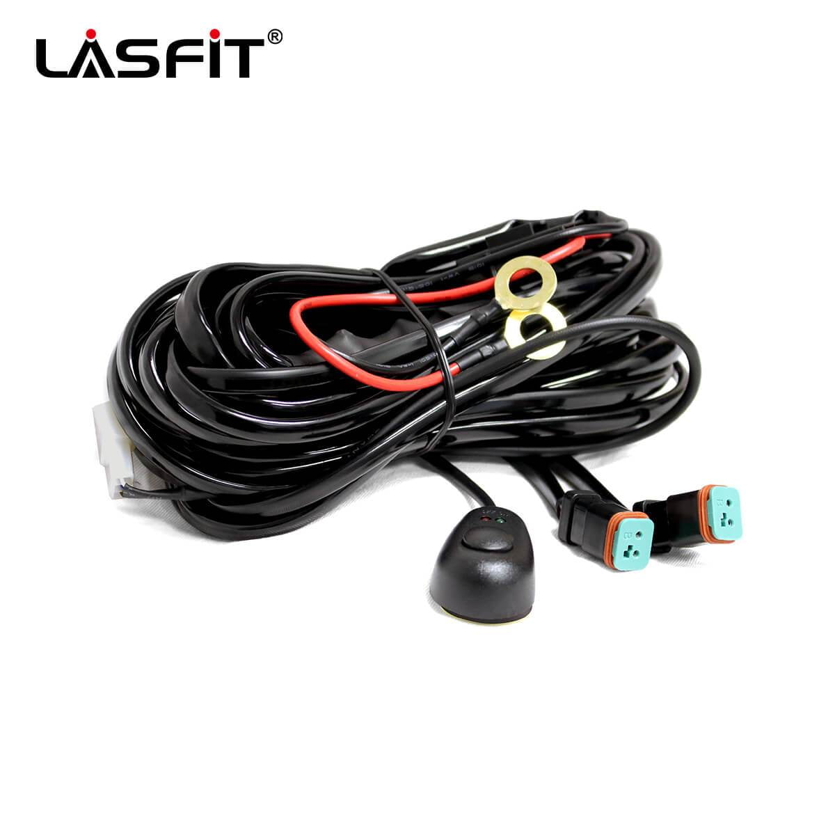 LASFIT 16 AWG DT Connectors Wiring Harness Kit for LED Light Bar 12V ...